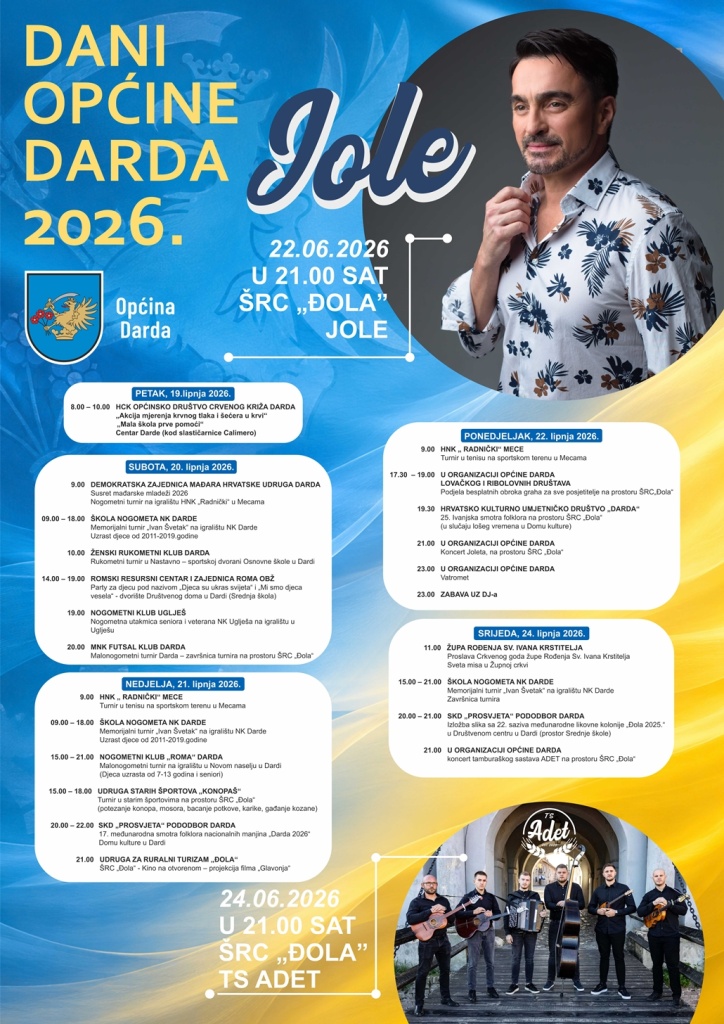 Dani općine Darda 2026. [PROGRAM] - SiB.hr