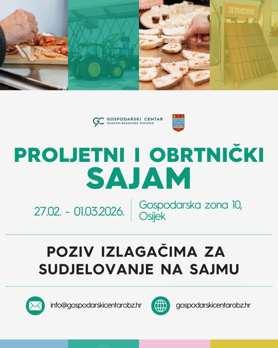 Gospodarski centar Osijek: Proljetni i obrtnički sajam - SiB.hr